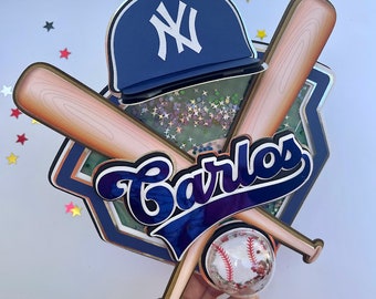 Baseball Cake Topper Rangers Cake Topper Baseball Shaker Topper Texas ...