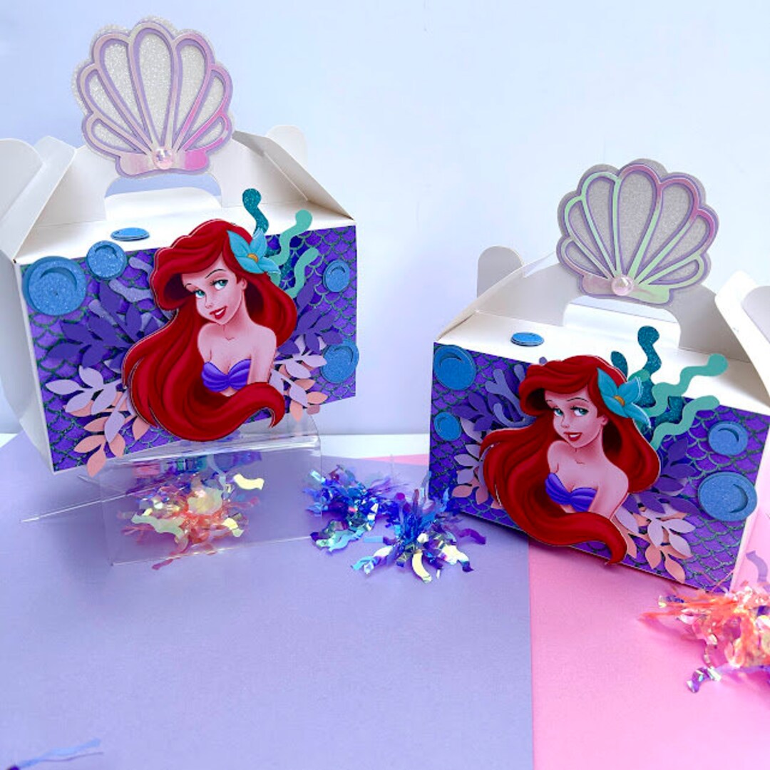 Little Mermaid Favor Box - Little Mermaid Party Decorations -- Ariel ...
