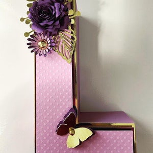 Letter 3D Letter Flower Flower Birthday flower - Etsy