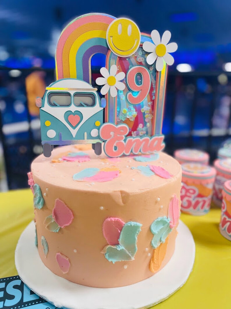 Groovy Cake Topper Groovy Birthday Groovy Decor Hippie - Etsy