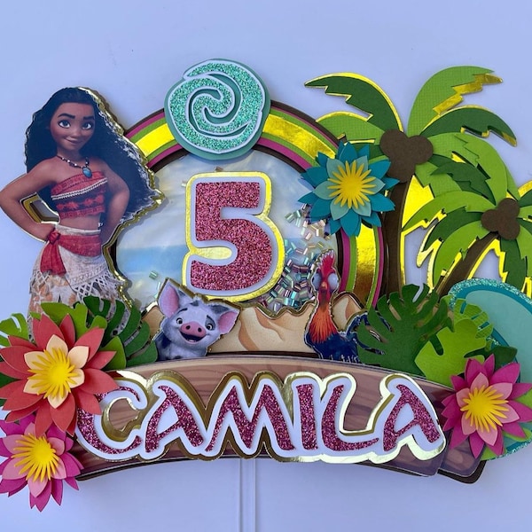 Moana Cake Topper - Etsy
