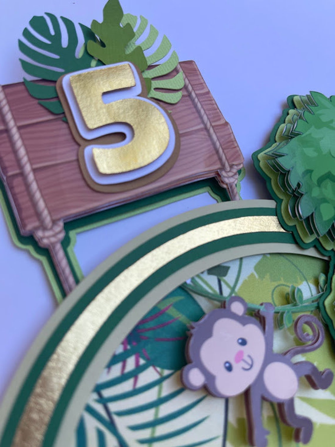 Cake Topper Safari Cake Topper Two Wild Cake Topper Jungle - Etsy