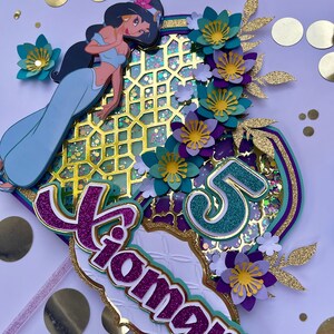 Princess Jasmine Cake Topper - Aladdin Cake Topper - Princess Jasmine ...