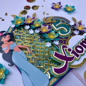 Princess Jasmine Cake Topper - Aladdin Cake Topper - Princess Jasmine ...