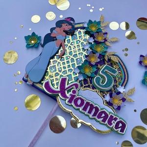 Princess Jasmine Cake Topper - Aladdin Cake Topper - Princess Jasmine ...