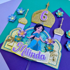 Princess Jasmine Cake Topper - Aladdin Cake Topper - Princess Jasmine ...