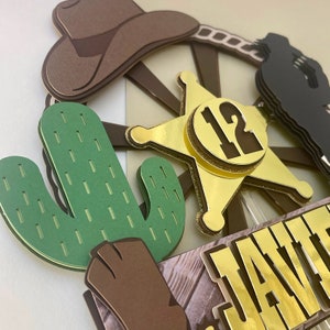 Cowboy Theme Cake Tooper - Cowboy Party Decorations - Cowboy Party ...
