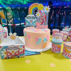 Groovy Cake Topper Groovy Birthday Groovy Decor Hippie Party Decor ...