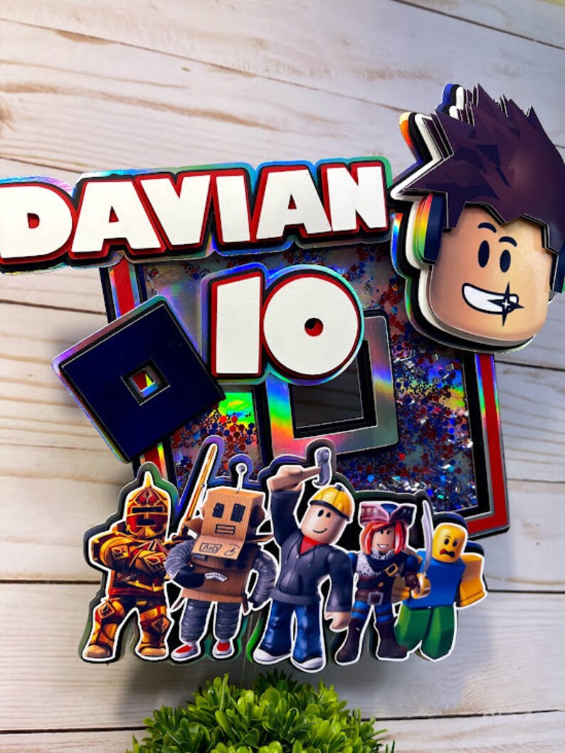 Roblox Cake Topper roblox Decorations Birthday Roblox - Etsy