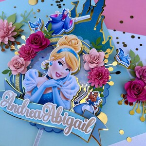 Cinderella Cake Topper - Cake Topper - Cinderella Birthday- Cinderella ...