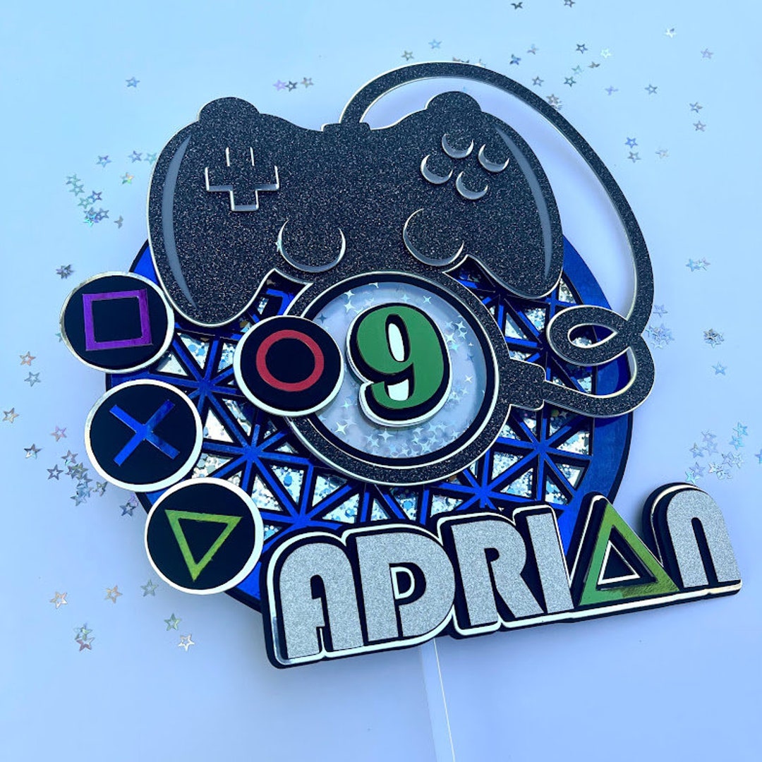 Gamer Cake Topper - Video Games Cake Topper - Gamer Party - Gamer ...