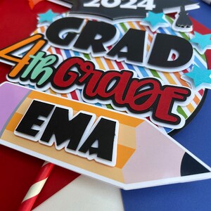 Elementary Graduation Cake Topper - First Grade Graduation - Sixth ...