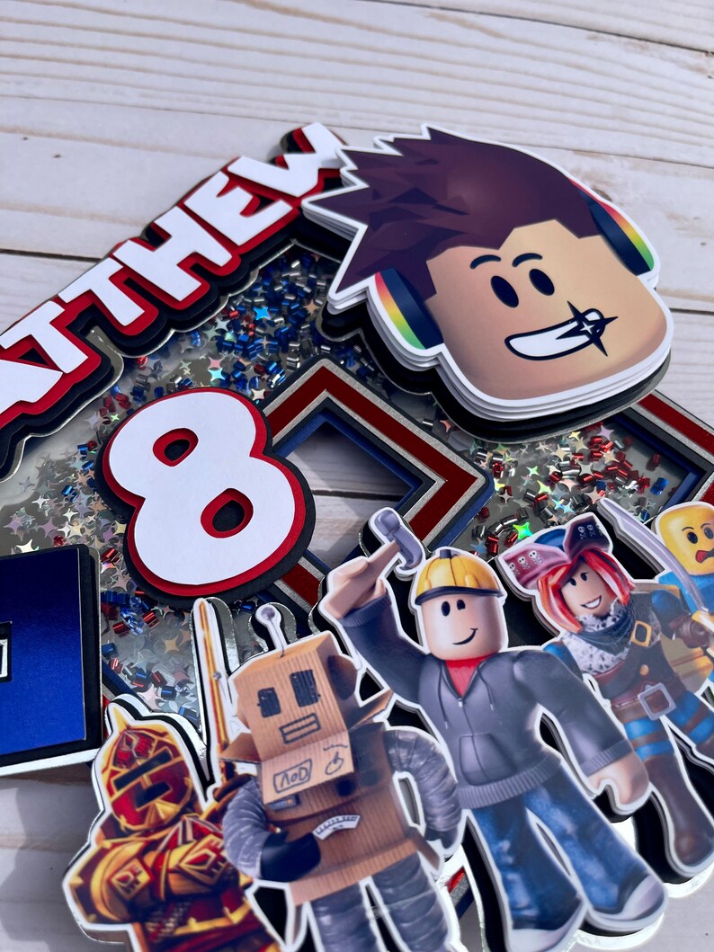 Roblox Cake Topper roblox Decorations Birthday Roblox - Etsy