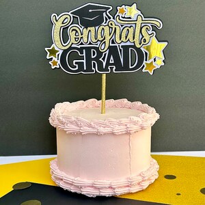 Congrats Grad - Graduation Cake Topper - Congrats Grad Cake Topper ...