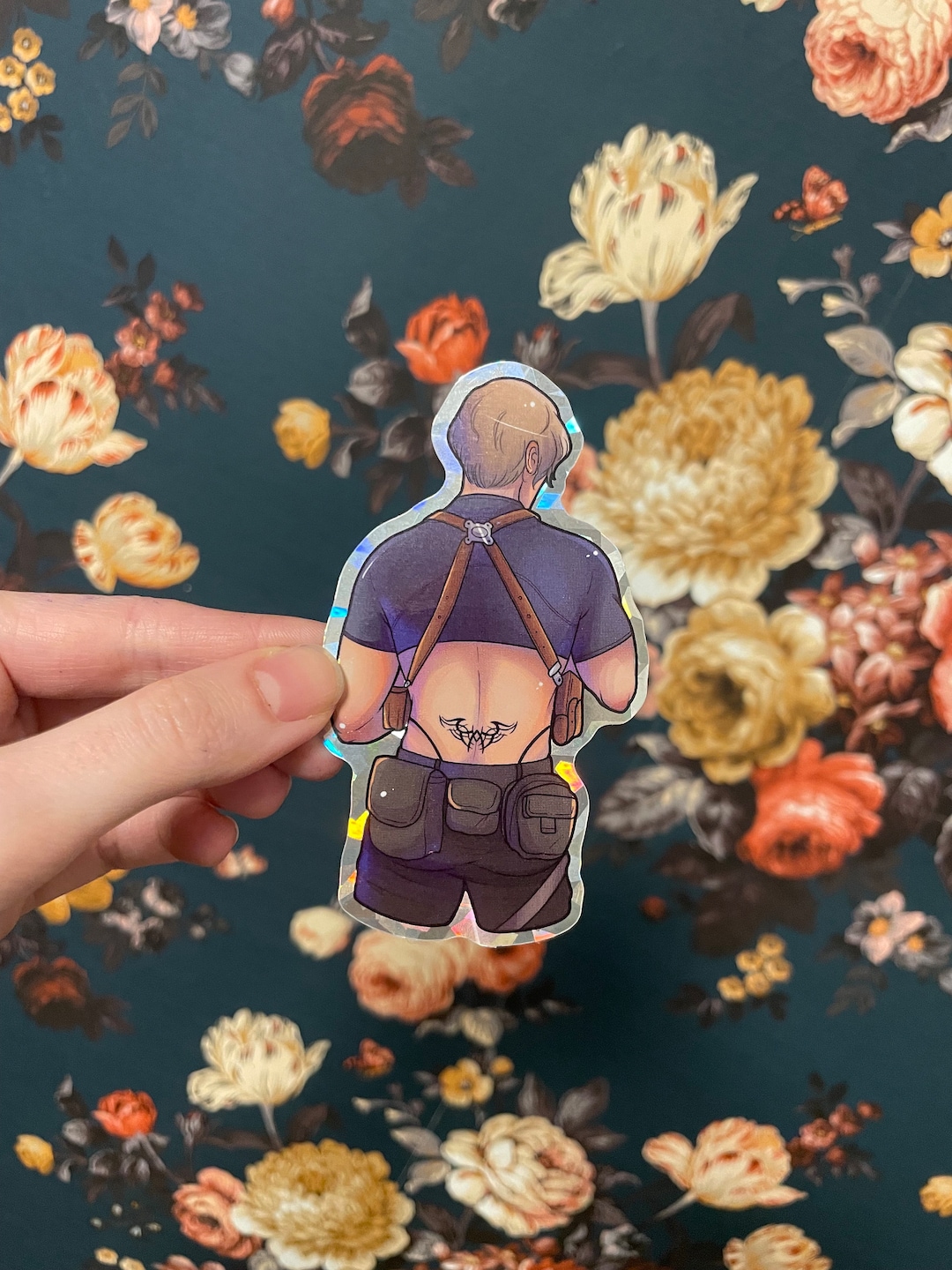 Leon Kennedy Tramp Stamp Sticker - Etsy