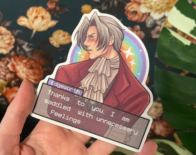 Sticker Miles Edgeworth From Ace Attorney - Etsy