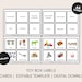 Kid Toy Box Editable Labels With Pictures - Etsy