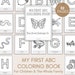 Nature ABC Coloring Book: Printable Alphabet Learning (PDF) - Etsy