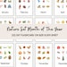 Nature Months of the Year Flashcards: Watercolor Montessori Prints ...