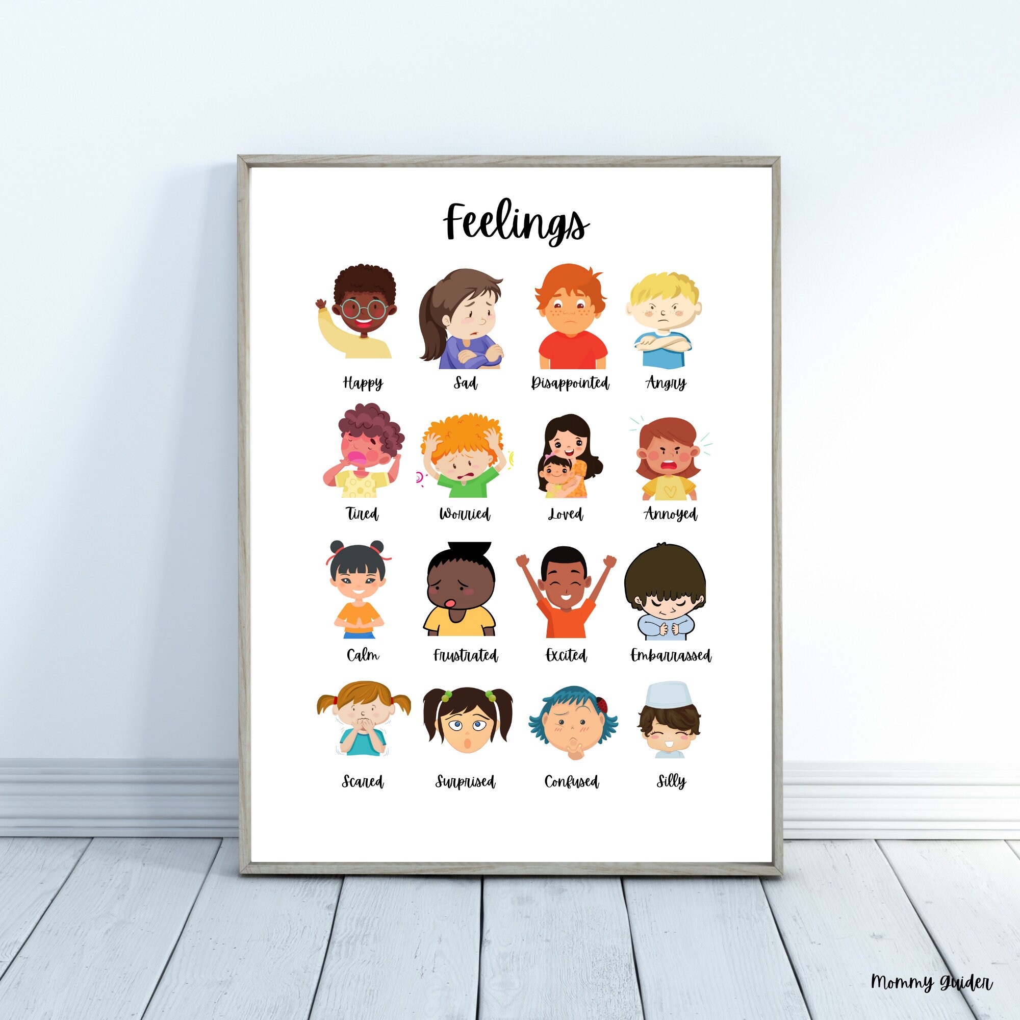 Feelings Wall Art for Toddlers and Preschoolers - Etsy