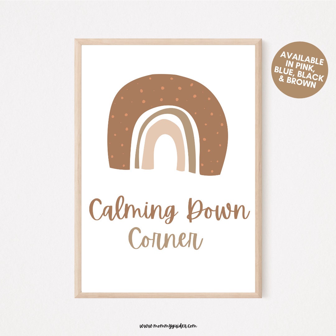 Calming Down Corner Wall Art - Etsy