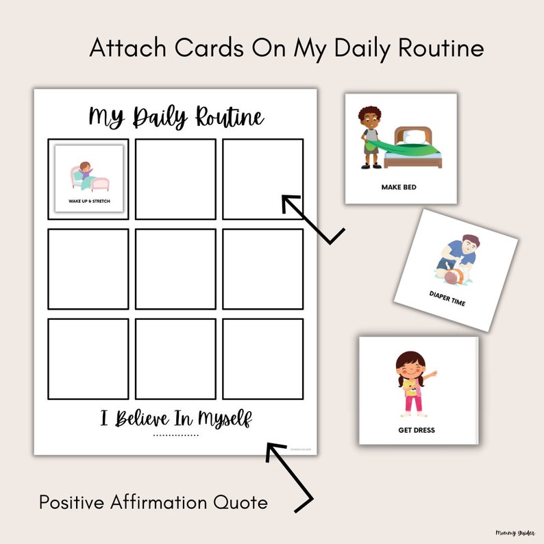 Educational Daily Routine Cards| Morning Evening Daily Routine Charts ...