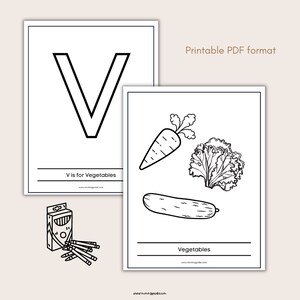 Nature ABC Coloring Book: Printable Alphabet Learning (PDF) - Etsy