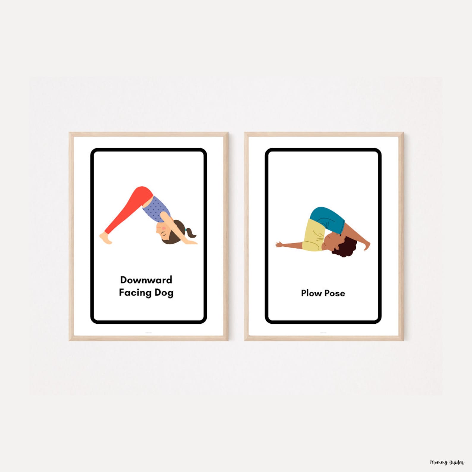 Kids Yoga Poses Poster: Calming Exercises, Anxiety Relief (digital ...
