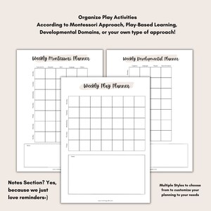 Montessori Kids Activity Planner: Homeschool & Sensory Play (editable ...