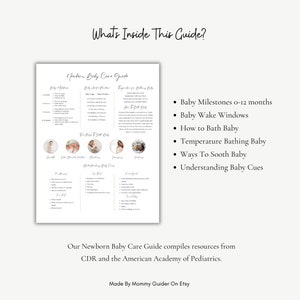 Newborn Baby Care Guide: Essential Tips Printable (digital Download) - Etsy