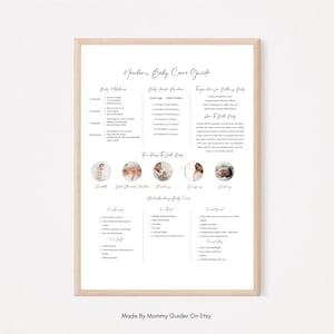 Newborn Baby Care Guide: Essential Tips Printable (digital Download) - Etsy