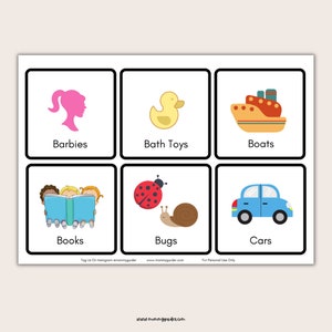 Kid Toy Box Editable Labels With Pictures - Etsy