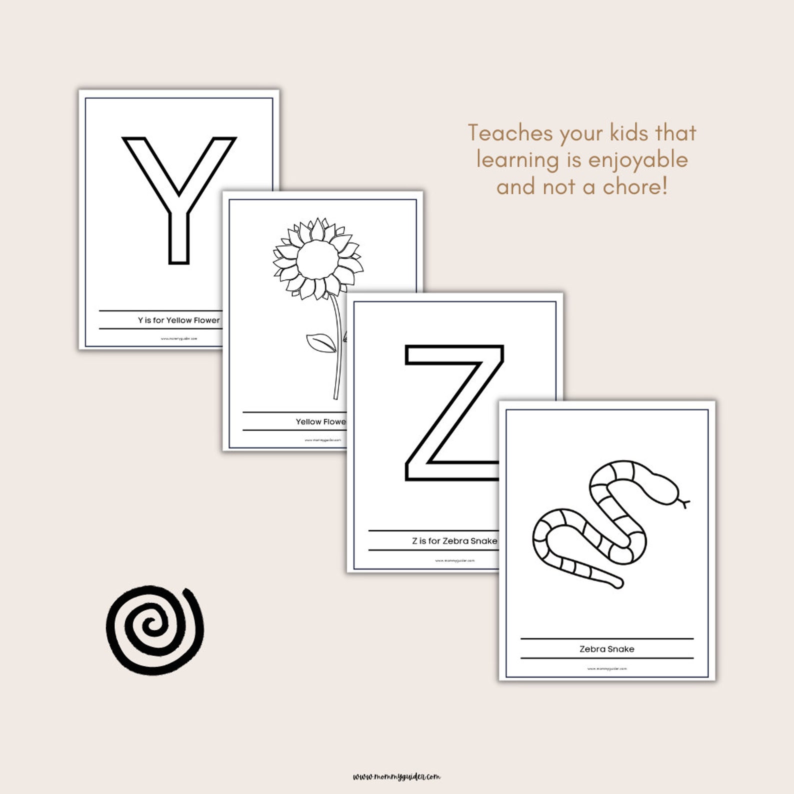 Nature ABC Coloring Book: Printable Alphabet Learning (PDF) - Etsy