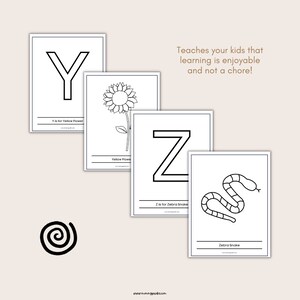 My First Nature ABC Coloring Book| Alphabet Nature Coloring Sheets for ...