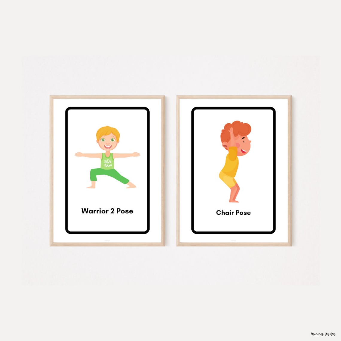 Yoga Poster Wall Art for Toddlers Preschoolers & School Age - Etsy