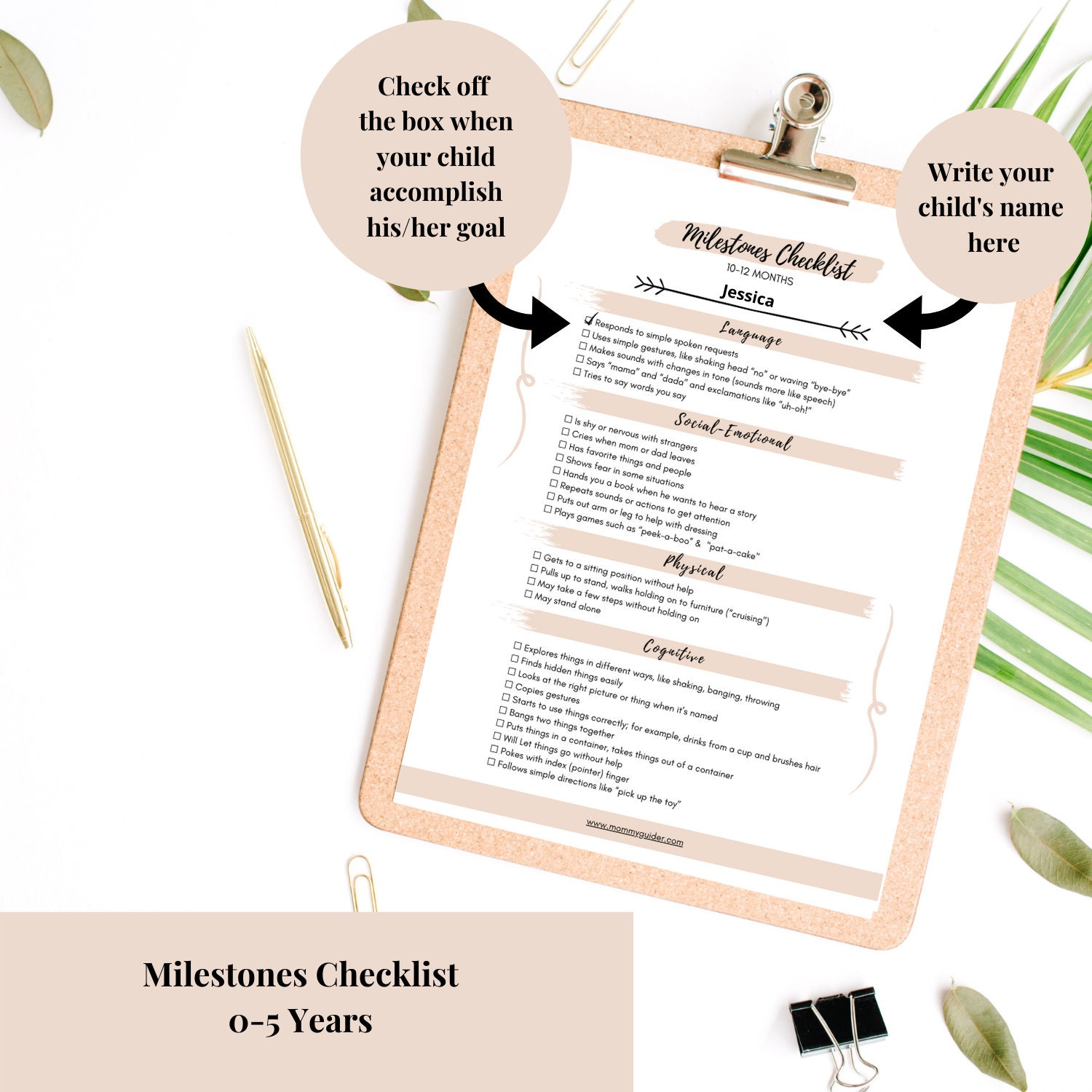 Printable Milestones Checklist for Baby Toddler & - Etsy Canada