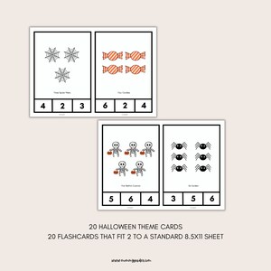 Editable Non-scary Cute Halloween Theme Counting Clip Math - Etsy
