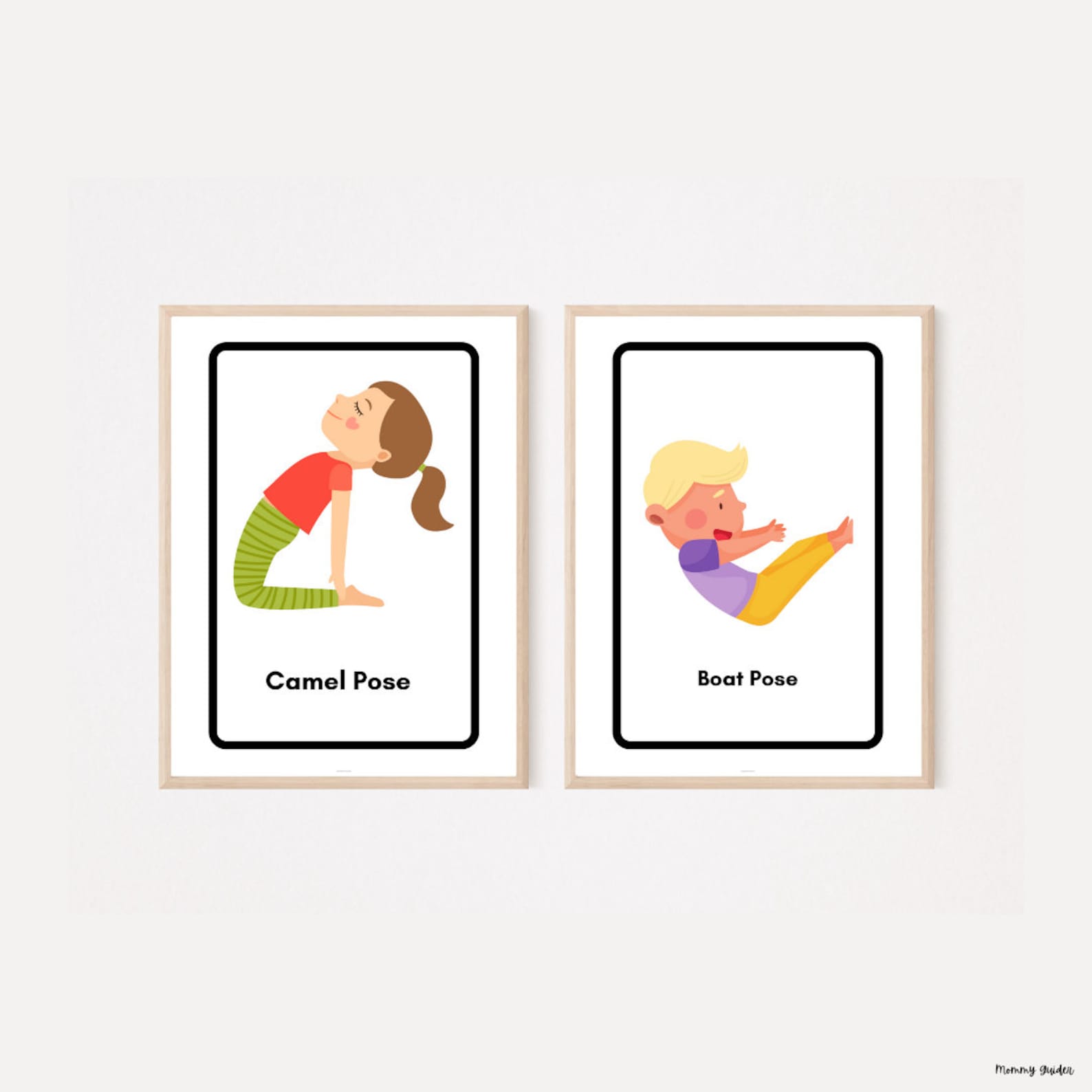 Kids Yoga Poses Poster: Calming Exercises, Anxiety Relief (digital ...