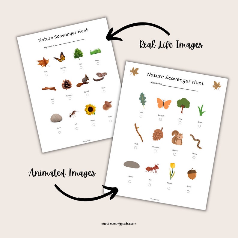 Nature Scavenger Hunt Printable Nature Walk Scavenger Hunt for Young ...