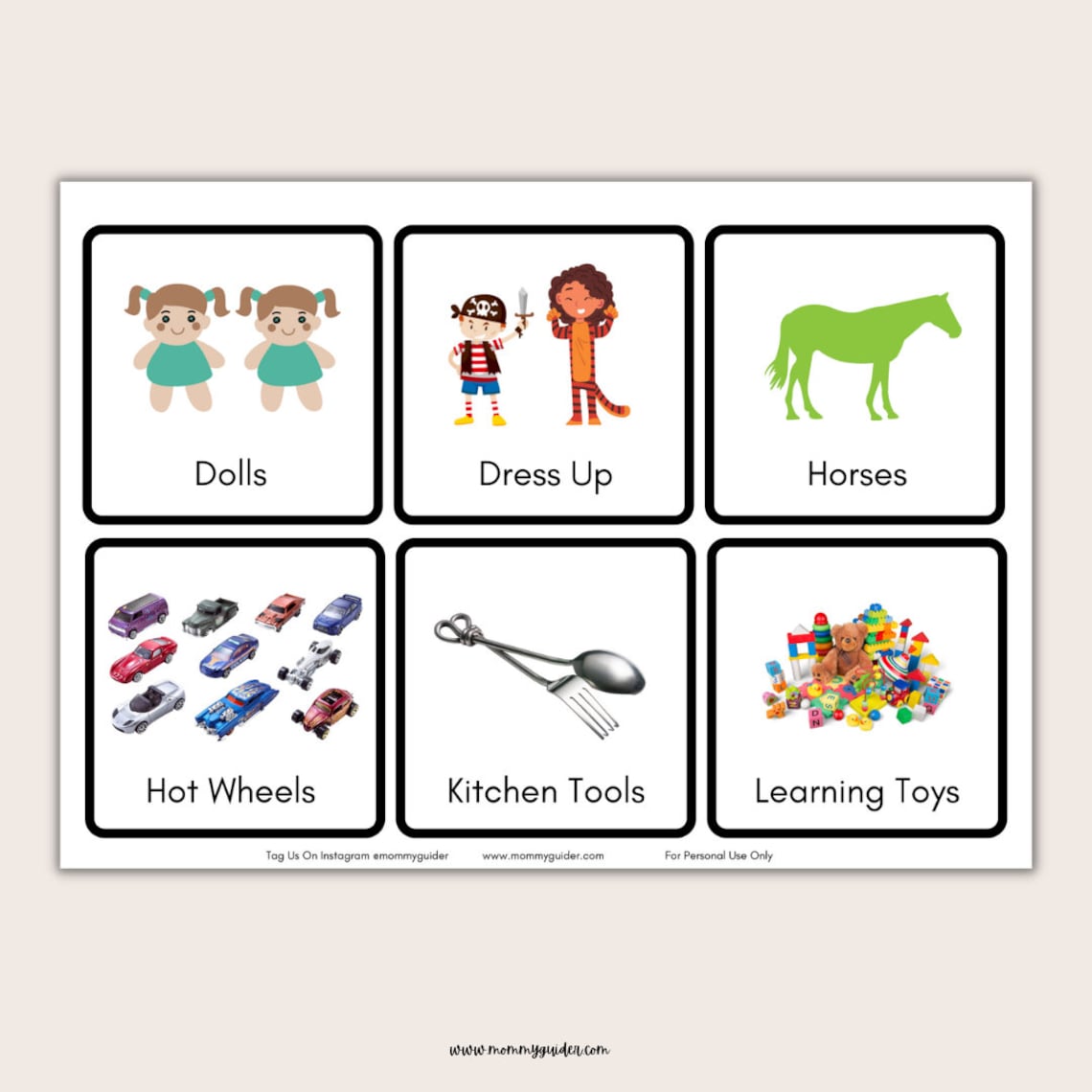 Kid Toy Box Editable Labels With Pictures - Etsy