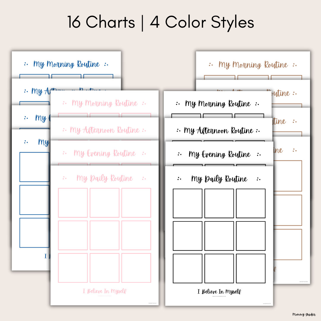 Tableau des responsabilités quotidiennes des enfants, routine ...
