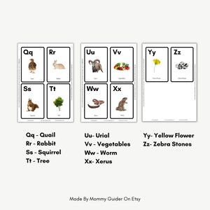Abc Nature Flashcards Printable Pre K Flash Cards Homeschool Printables ...