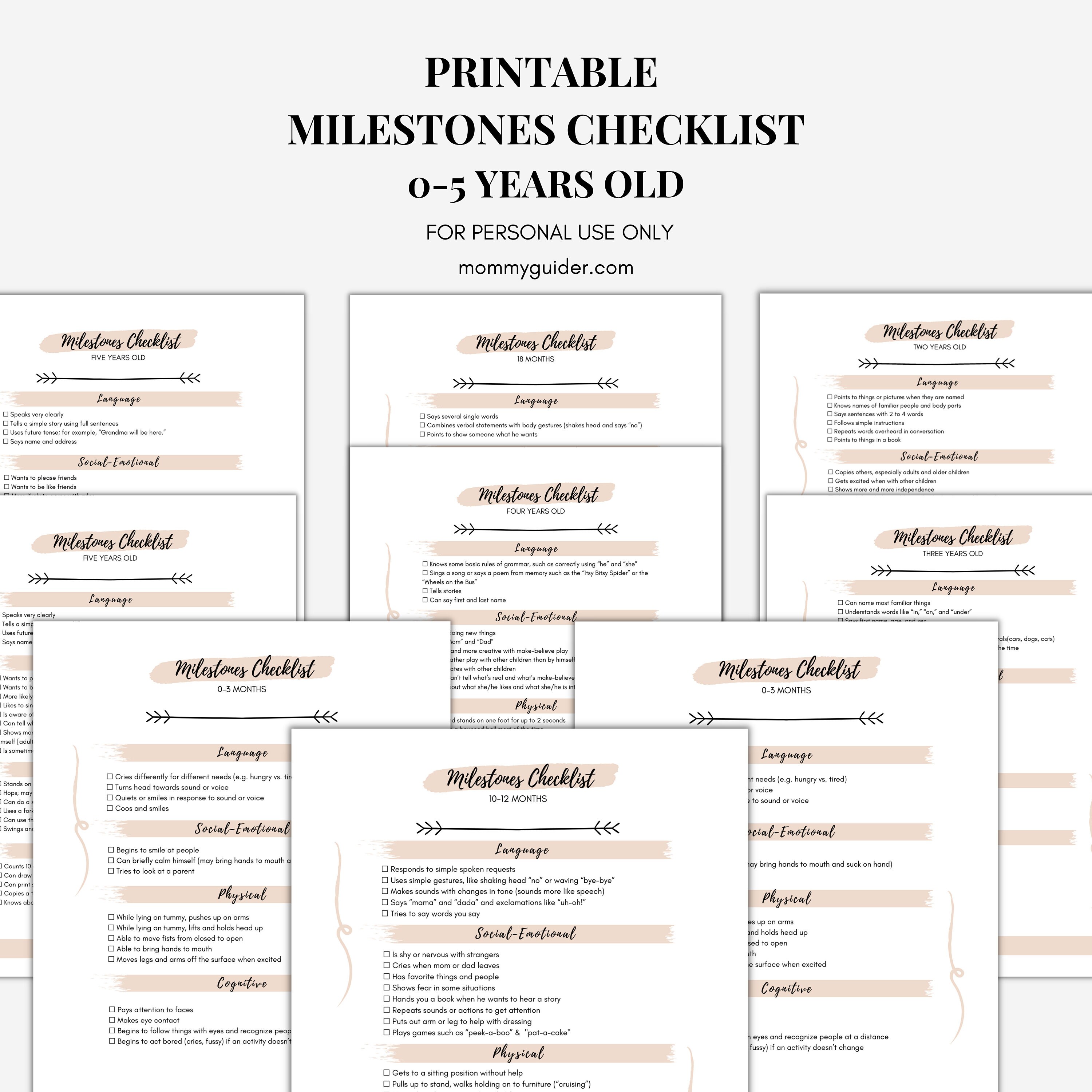 Kindergarten Milestones Checklist kindergarten-milestones-checklist