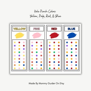 Hole Punch Color Activity for Preschoolers and Kindergarteners | Fine ...