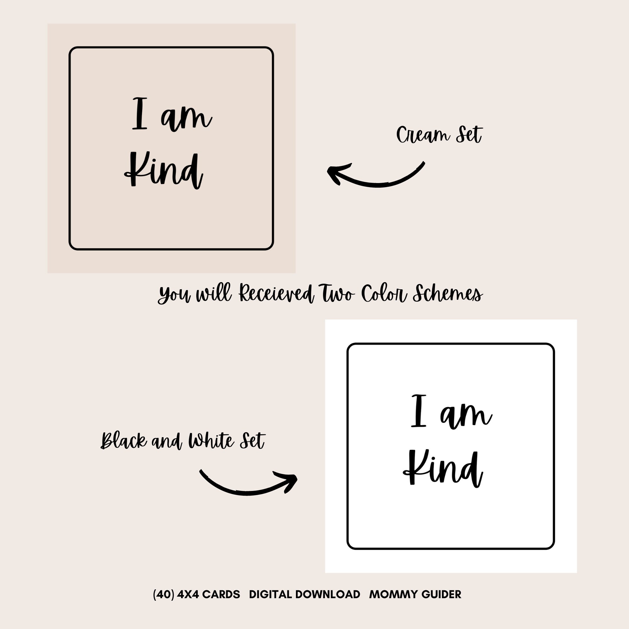 Kids Positive Affirmation Cards, Mindfulness Affirmation Cards - Etsy