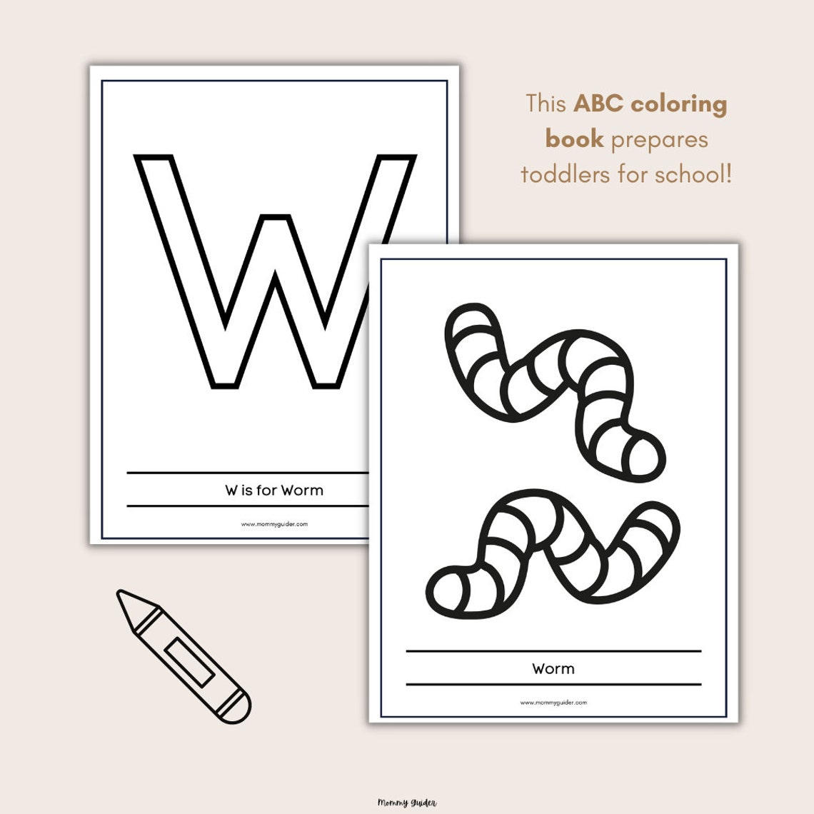 My First Nature ABC Coloring Book Alphabet Nature Coloring Sheets for ...