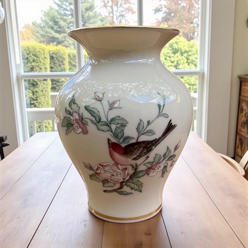 Red Lenox Vase - Etsy