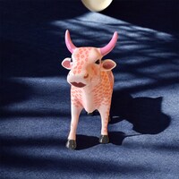 Cow on a Red Candy - Etsy