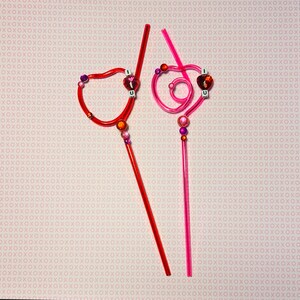Bedazzled Romantic Silly Straw - Valentines, Anniversary, Wedding ...