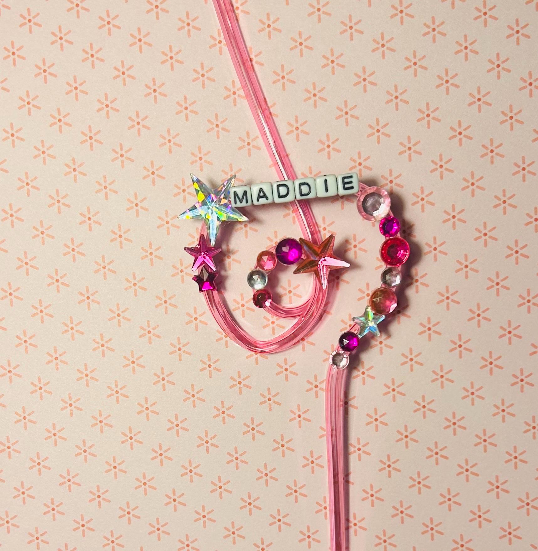 Extra Jazzy VIP Personalized Silly Straw! - One Alphabet Bead ...